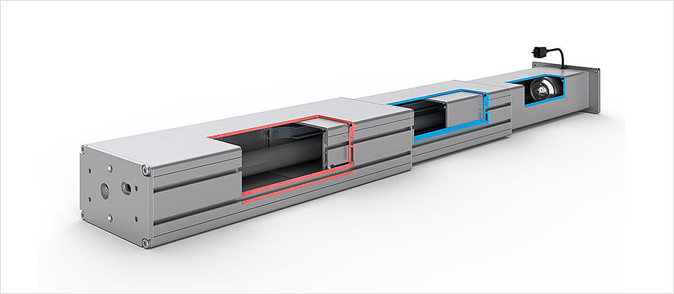 Electric spindle driven lifting column